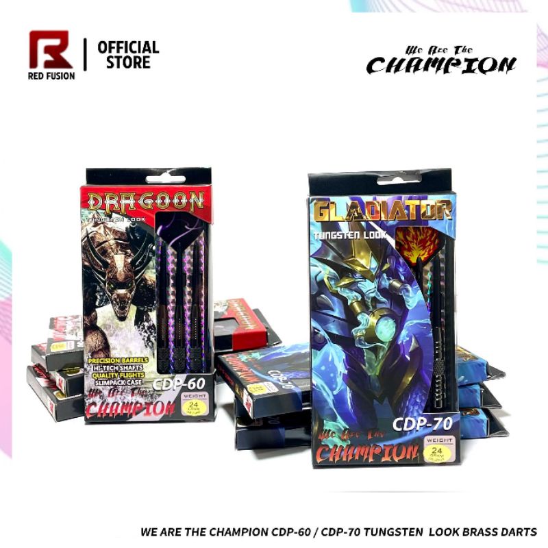 We Are The Champion CDP-60 / CDP-70 Tungsten Look Brass Darts | Shopee Philippines