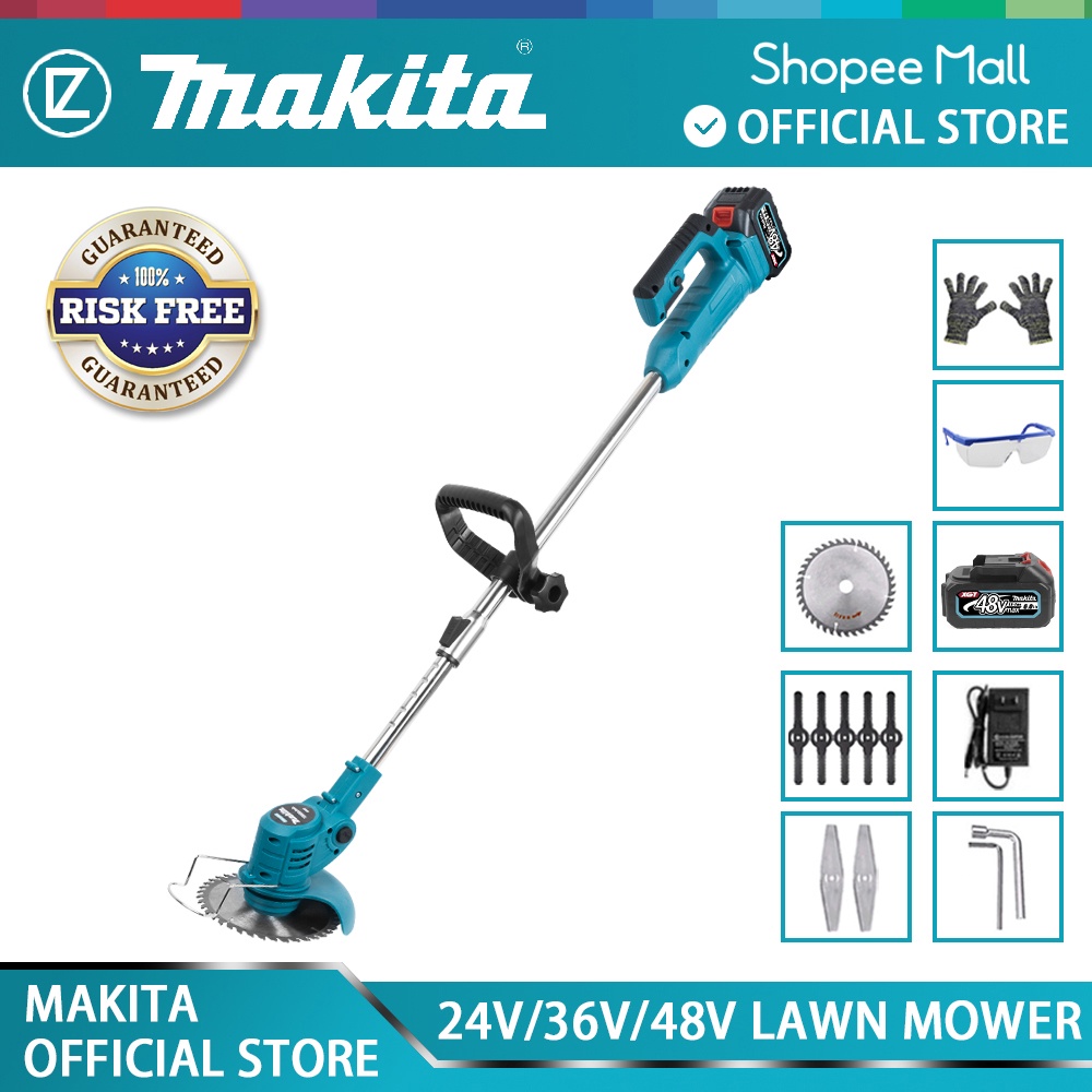Makita Grass Cutter 48V Cordless Electric Lawn Mower Trimmer ...