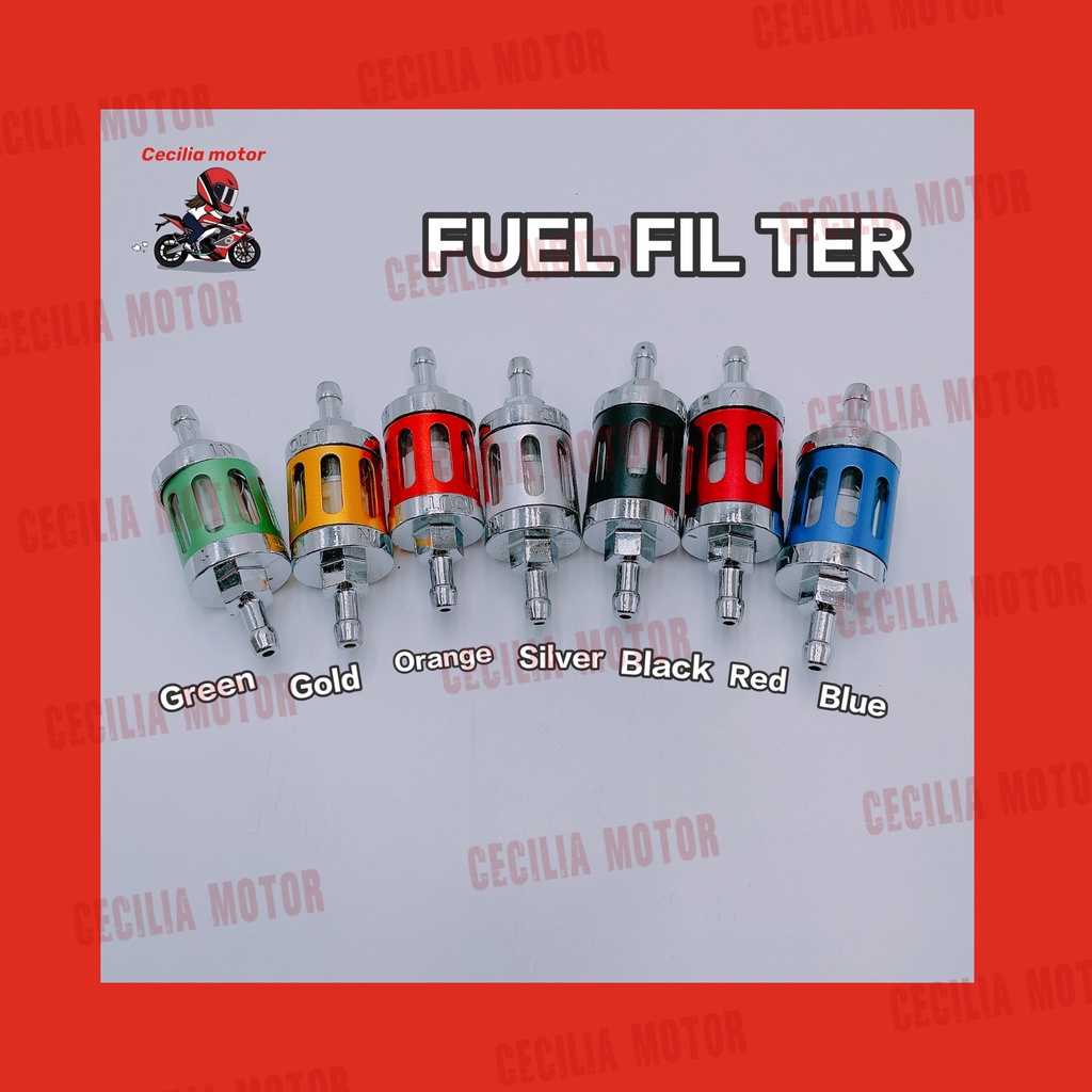 MOTORCYCLE PARTS FUEL FILTER STAINLESS UNIVERSAL | Shopee Philippines