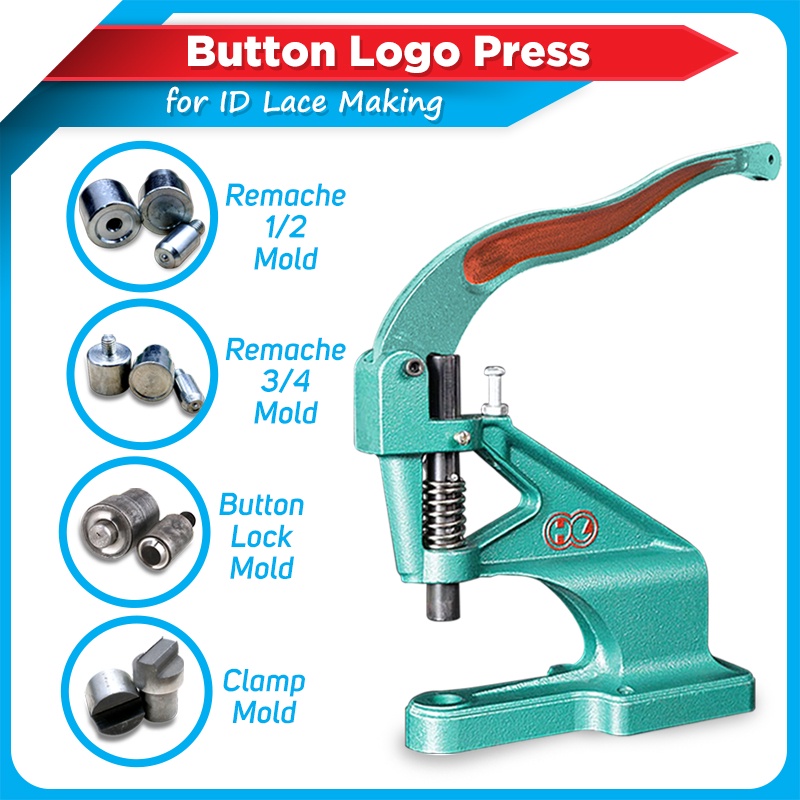 ID Lace Button Logo Press Body Only or with Mold (Green Color) | Shopee ...
