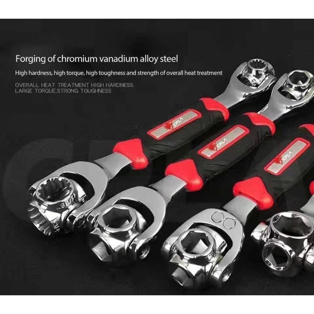 WJM Hardware Tools Universal Wrench Tool Set 48 in 1 Motorcycle Tool ...