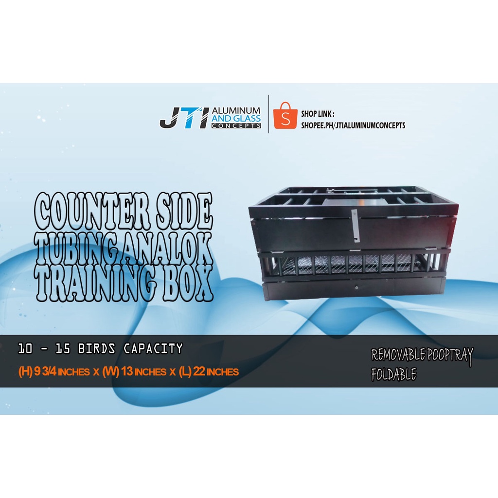COUNTER SIDE TUBING ANALOK ALUMINUM TRAINING BOX 10-15 CAPS | Shopee ...