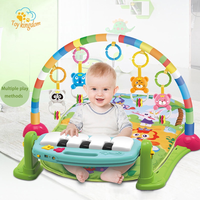 Baby Early Education Fitness Rack Newborn Multi function Pedal Piano ...