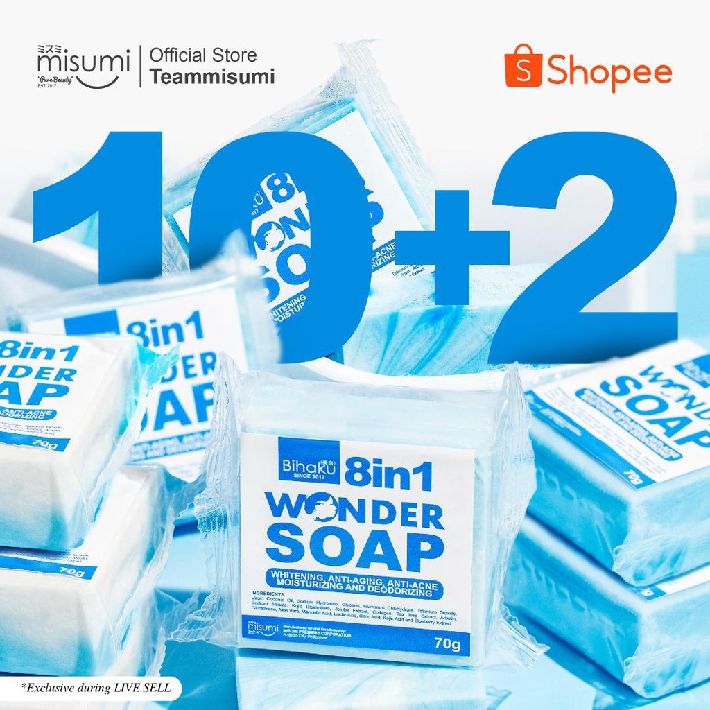 10+2 Bihaku 8in1 Wonder Soap 70g | Shopee Philippines