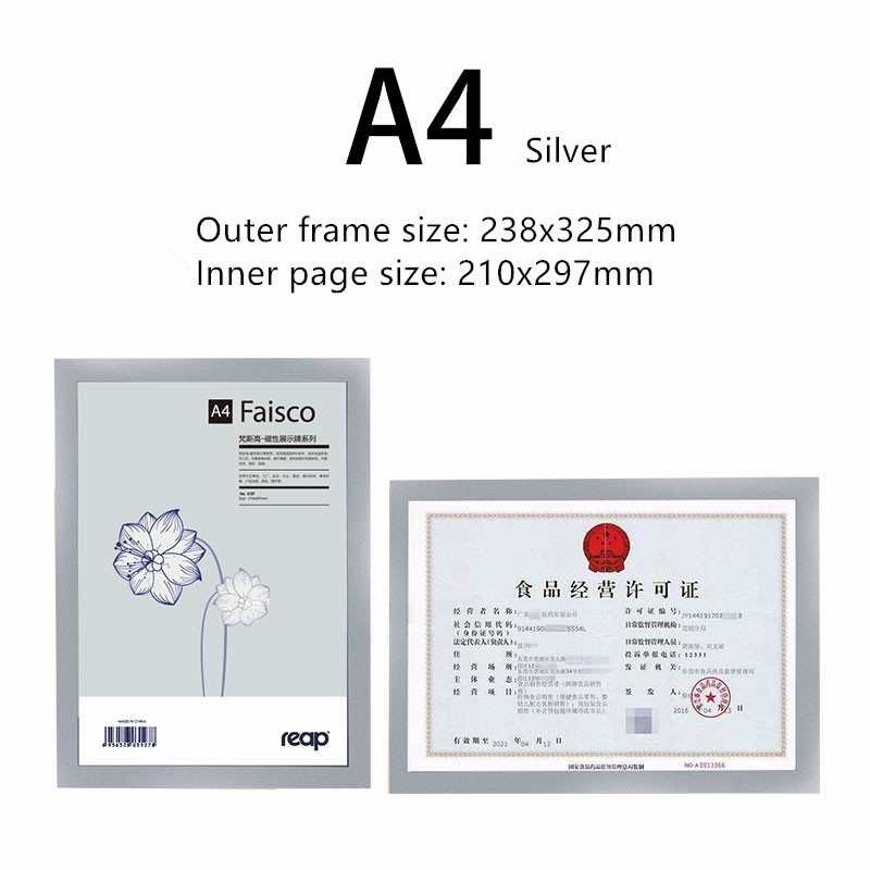 【COD】 A4 A3 Multi-function Photo frame Wall sticker Display card ...