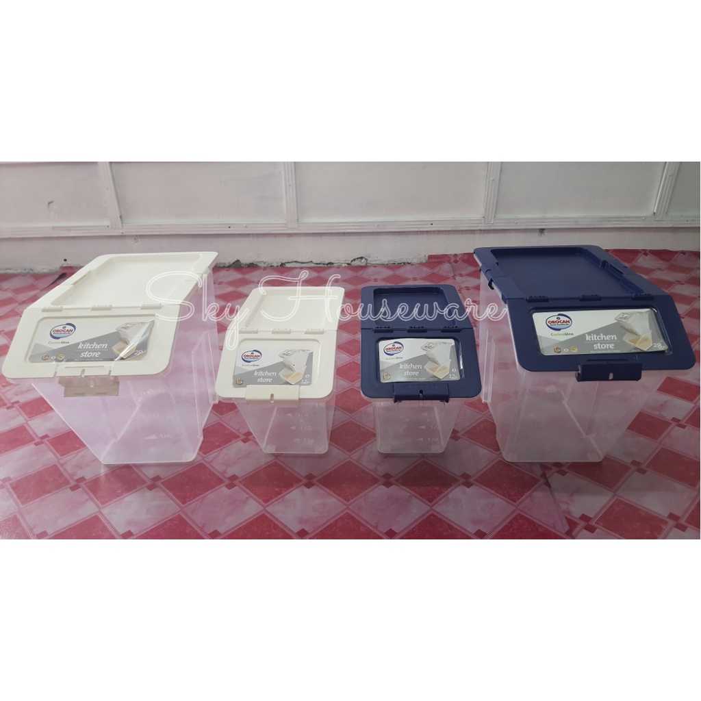 Orocan Store Kitchen Food Storage Cereal Rice Cucina Uno 12 and 28KG ...