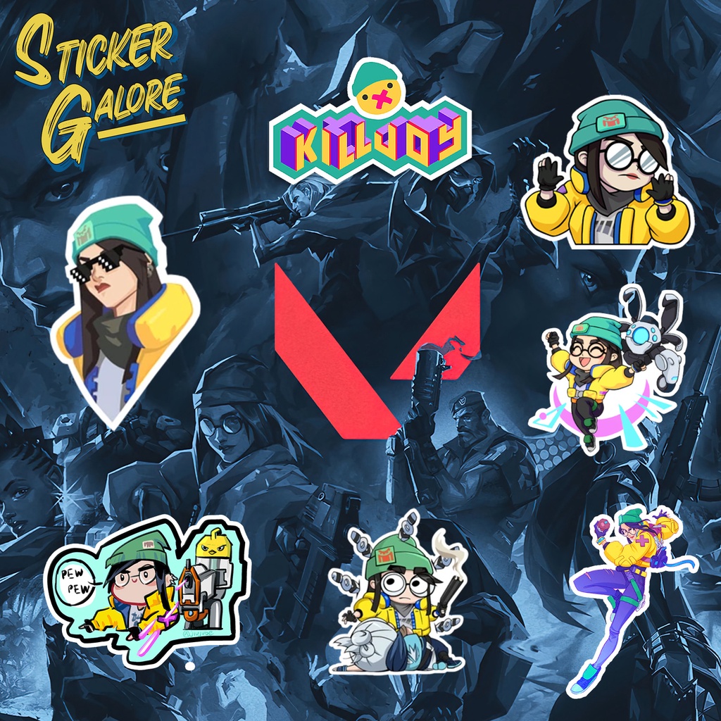 KILLJOY VALORANT SPRAY STICKERS (WATERPROOF AND SCRATCH PROOF, VINYL ...