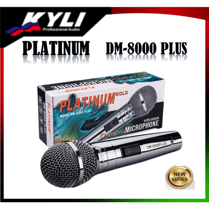 New Platinum GOLD DM-8000 Plus DYNAMIC MICROPHONE HI-FIDELITY UNI ...