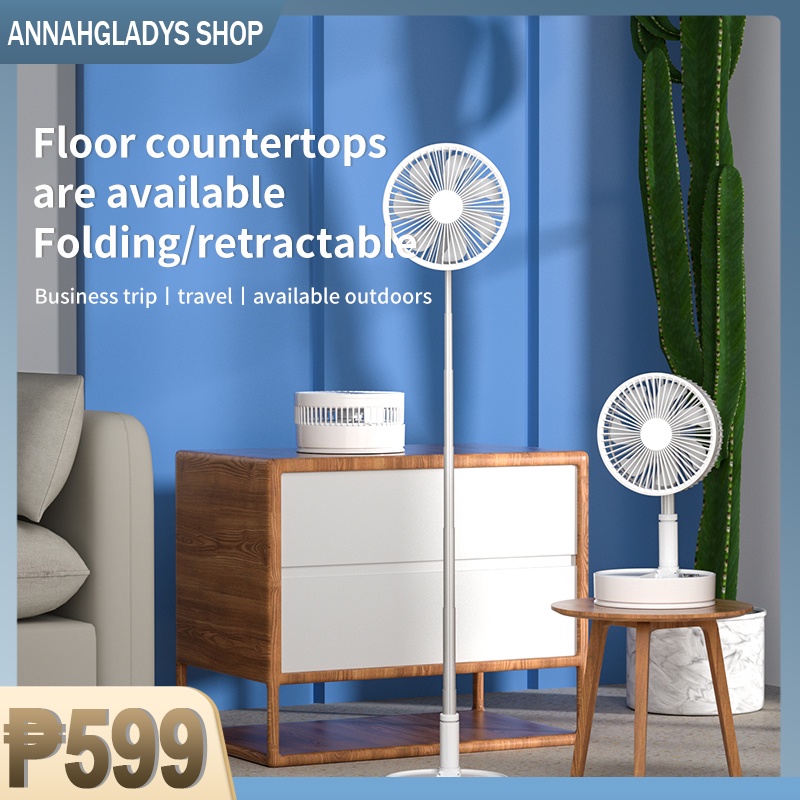 Electric Fan Rechargeable Folding Telescopic Fan Foldable Telescopic ...