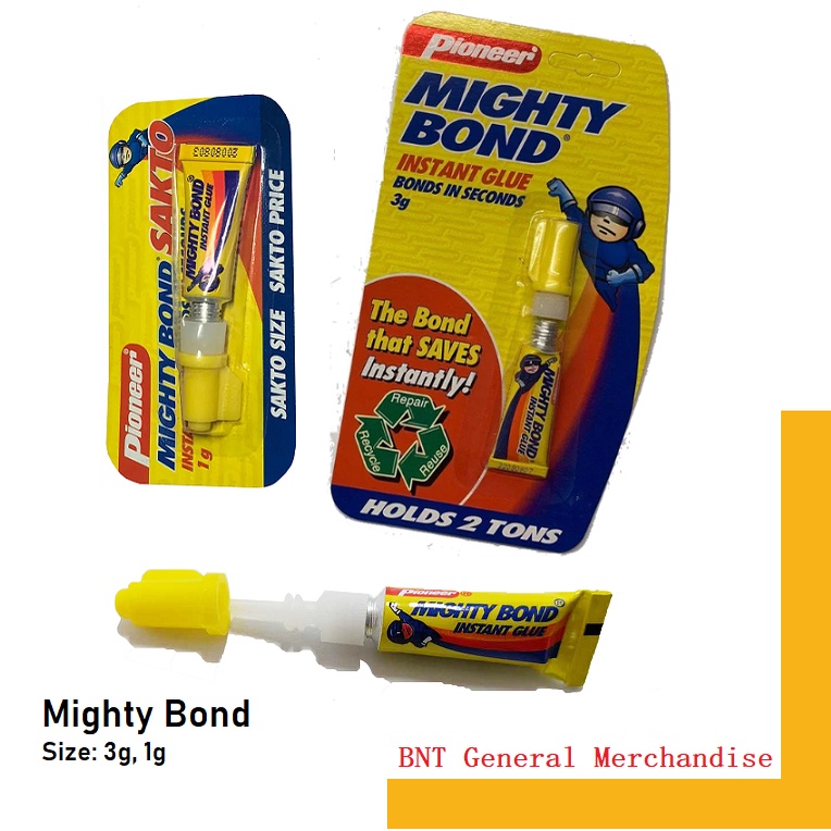 Pioneer Mighty Bond 3g 1g Instant Glue ORIGINAL | Shopee Philippines