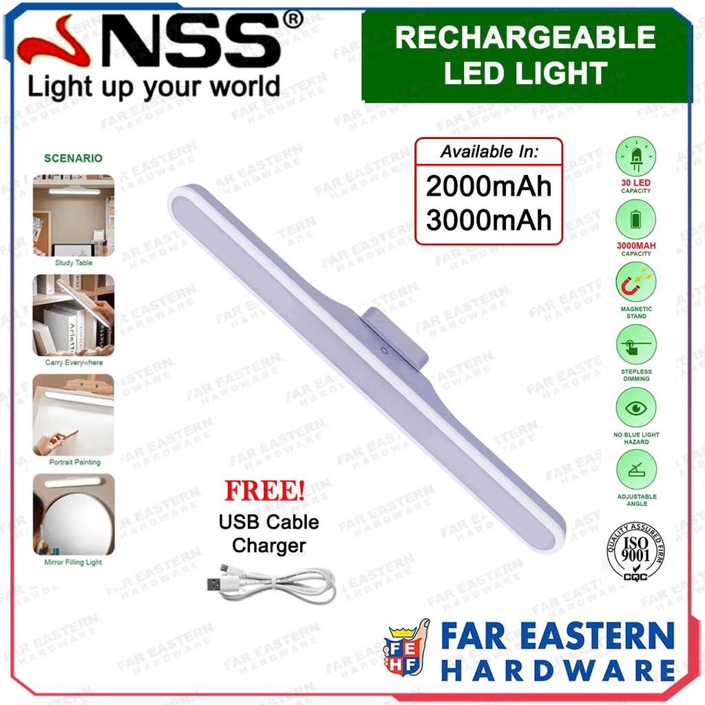 NSS Rechargeable Emergency Led Light w/ USB Charger | Shopee Philippines
