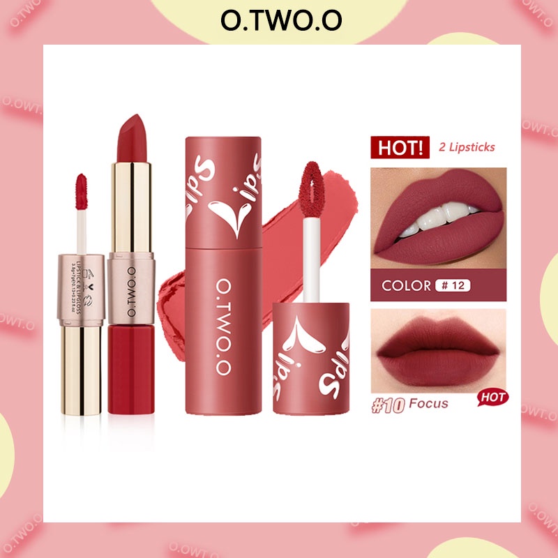O.TWO.O 6 Colors Best Selling Lipstick Set Soft Matte Moisturizing Long ...