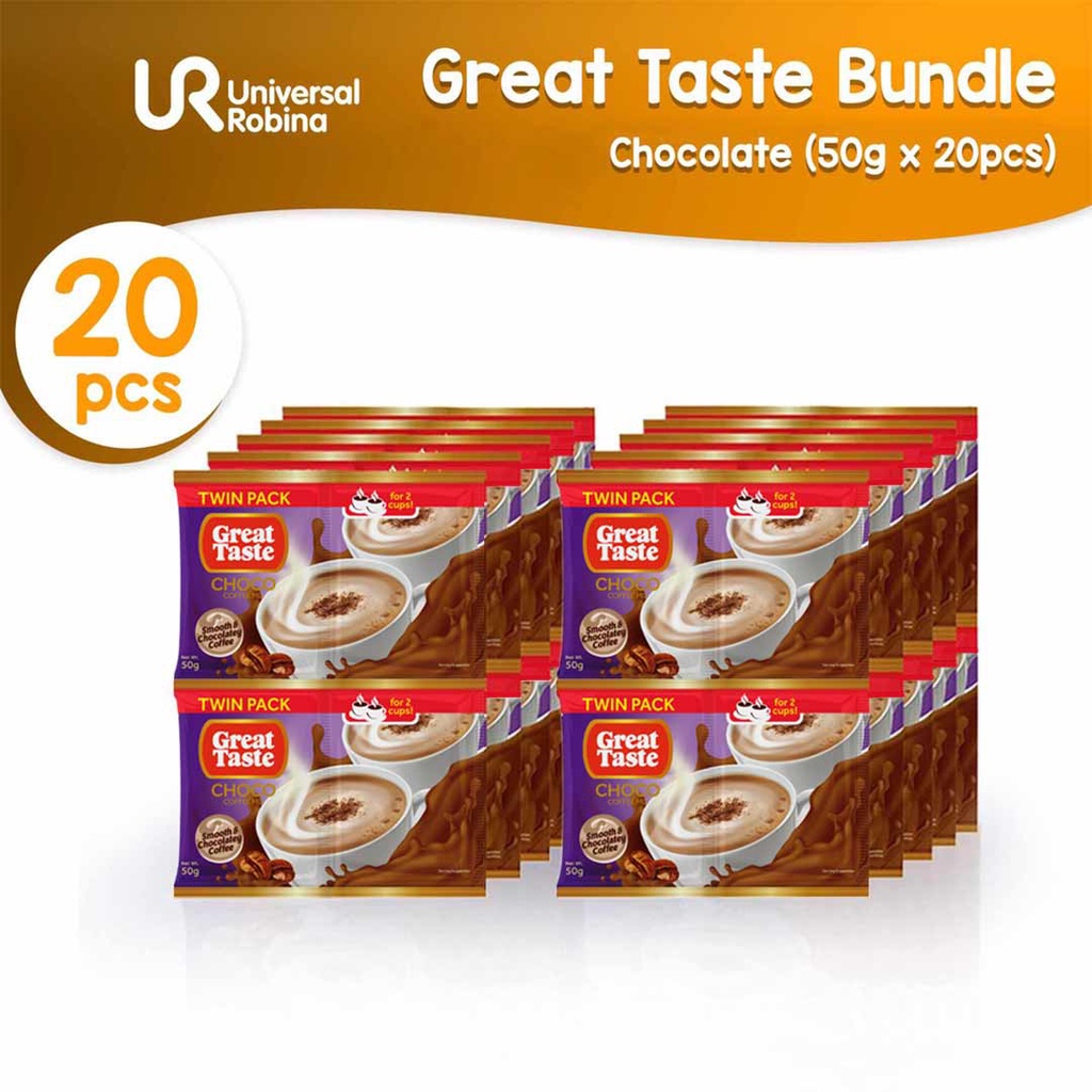 2 x Great Taste Choco Twin Pack (50g x 10) | Shopee Philippines