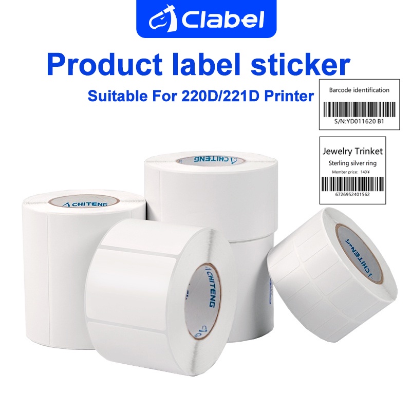 CLABEL 221D/321D/320D Printer Paper Thermal Label Product Label Sticker ...