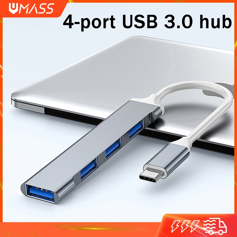4Port USB 3.0 Hub USB Hub High Speed type c Splitter 5Gbps For PC ...