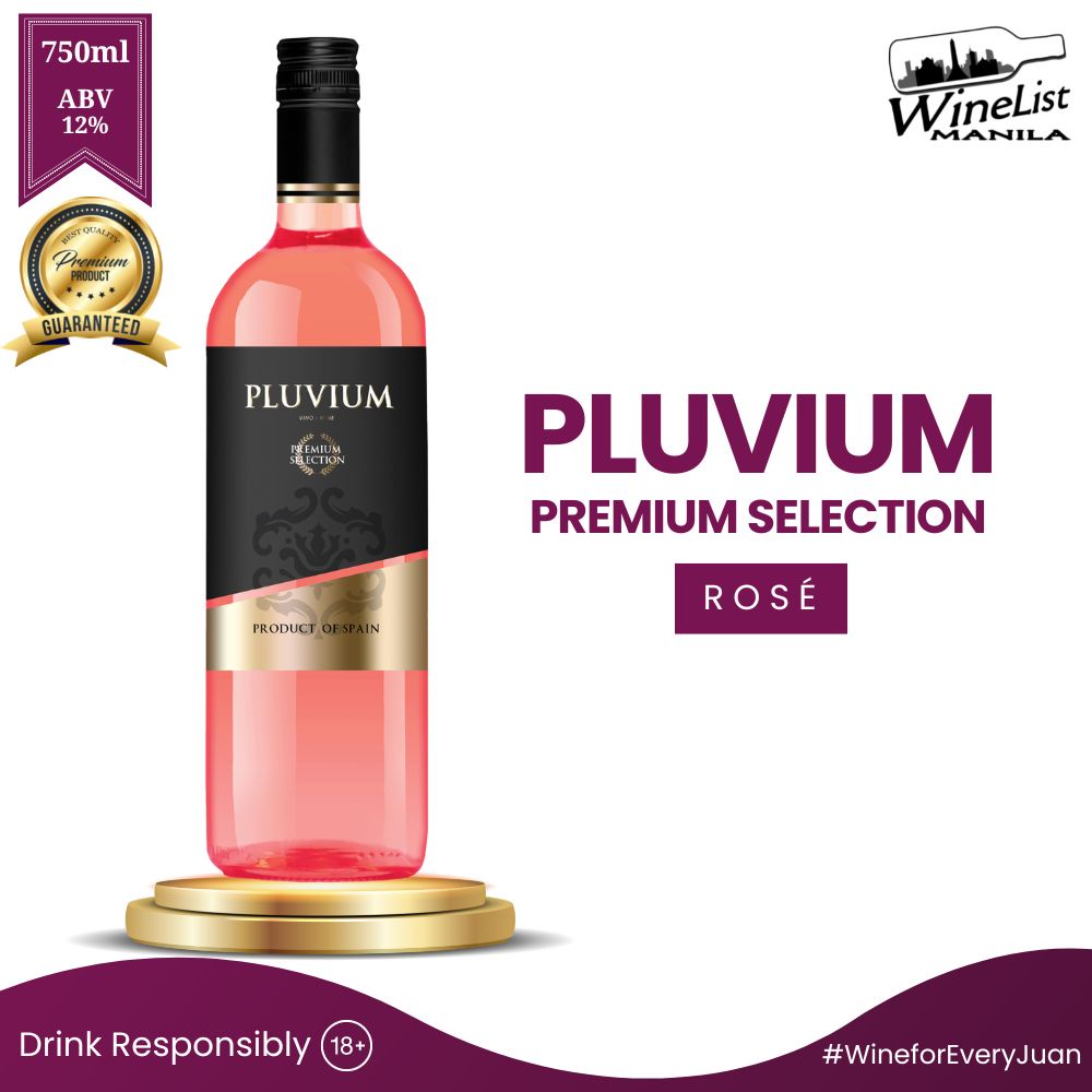 Pluvium Rose Premium Selection | Valencia, Spain | Rose Wine 750ml ...