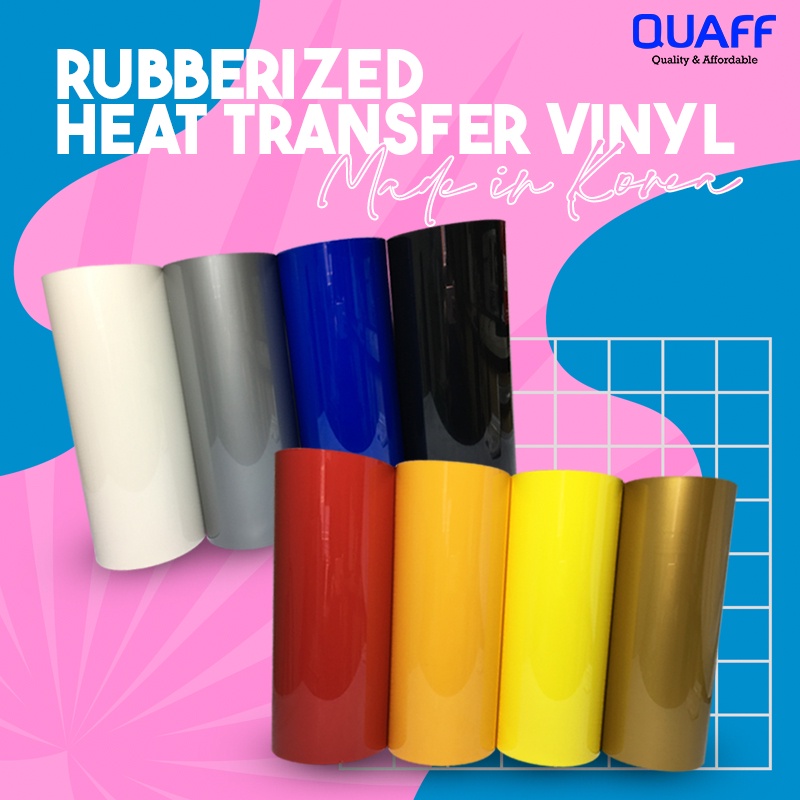 QUAFF CDP Rubberized Heat Transfer Vinyl for T-shirt - 12.5inch * 1 ...