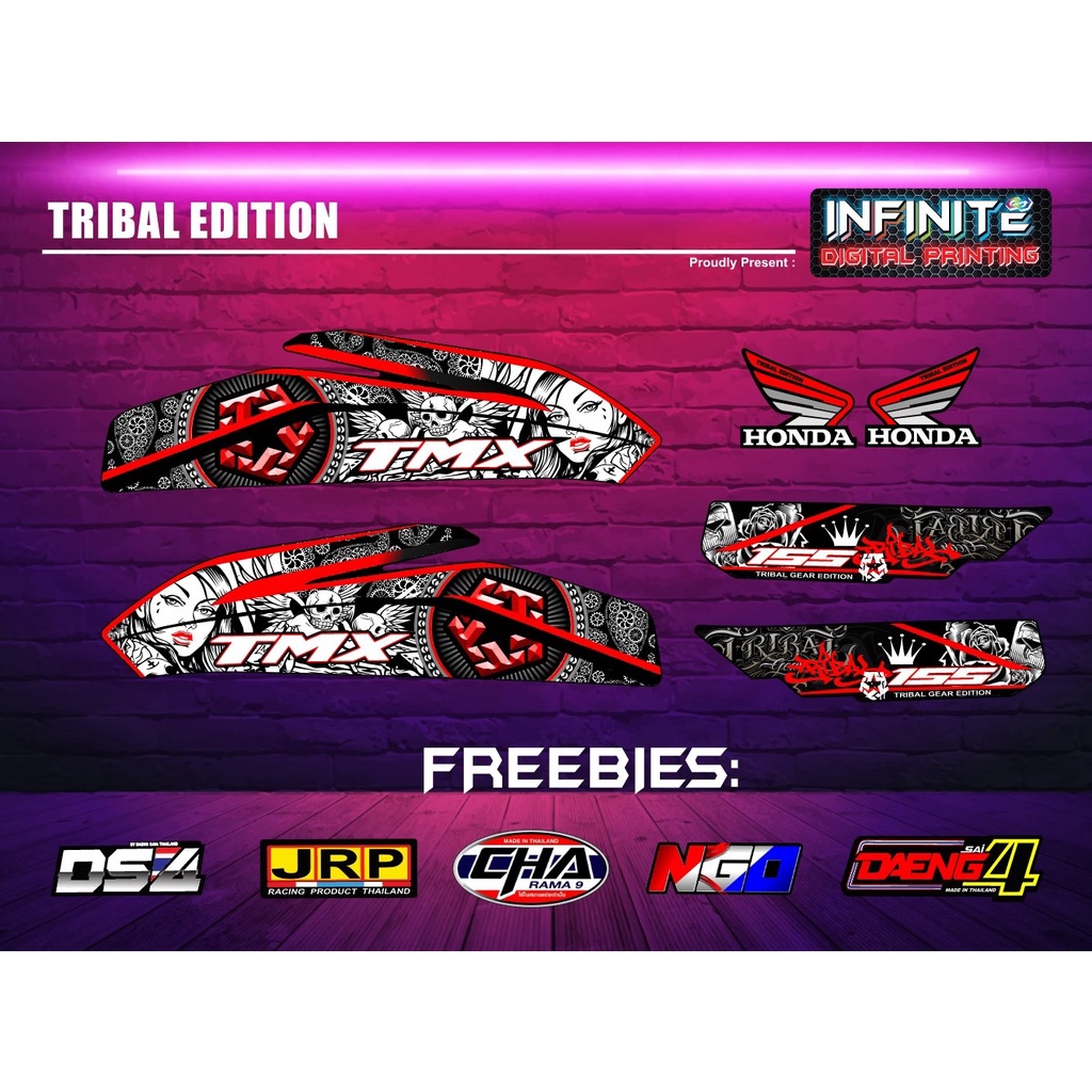 TMX / RUSI / PINOY / MOTOPOSH / SKYGO / DECALS STICKER ( TRIBAL DESIGN ...