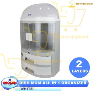 Orocan Dish Rack Cabinet, Dish Drainer, Dish Organizer 2 Layers Lagayan ...