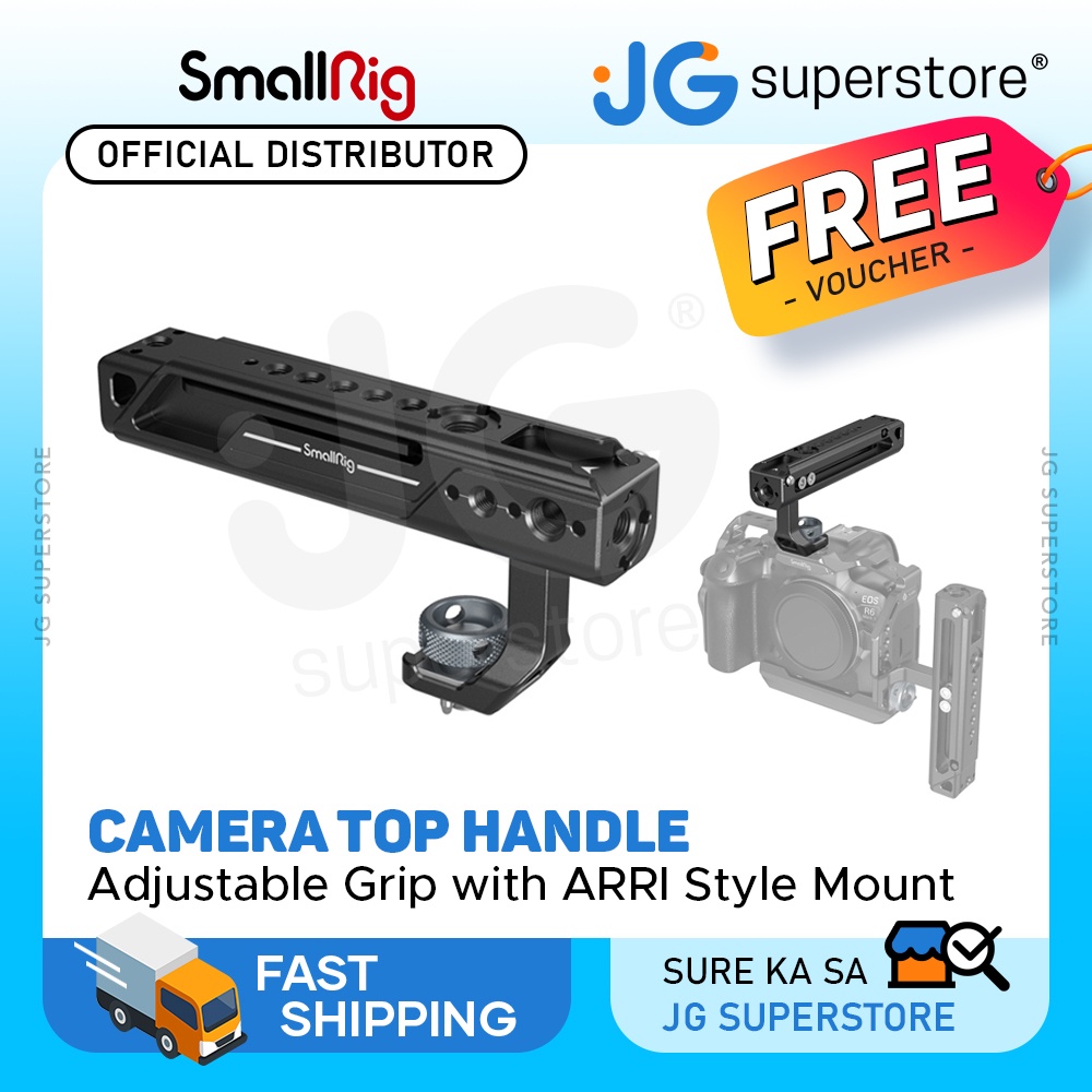 [CLEARANCE] SmallRig Adjustable Camera Top Handle Grip, ARRI-Style Anti ...