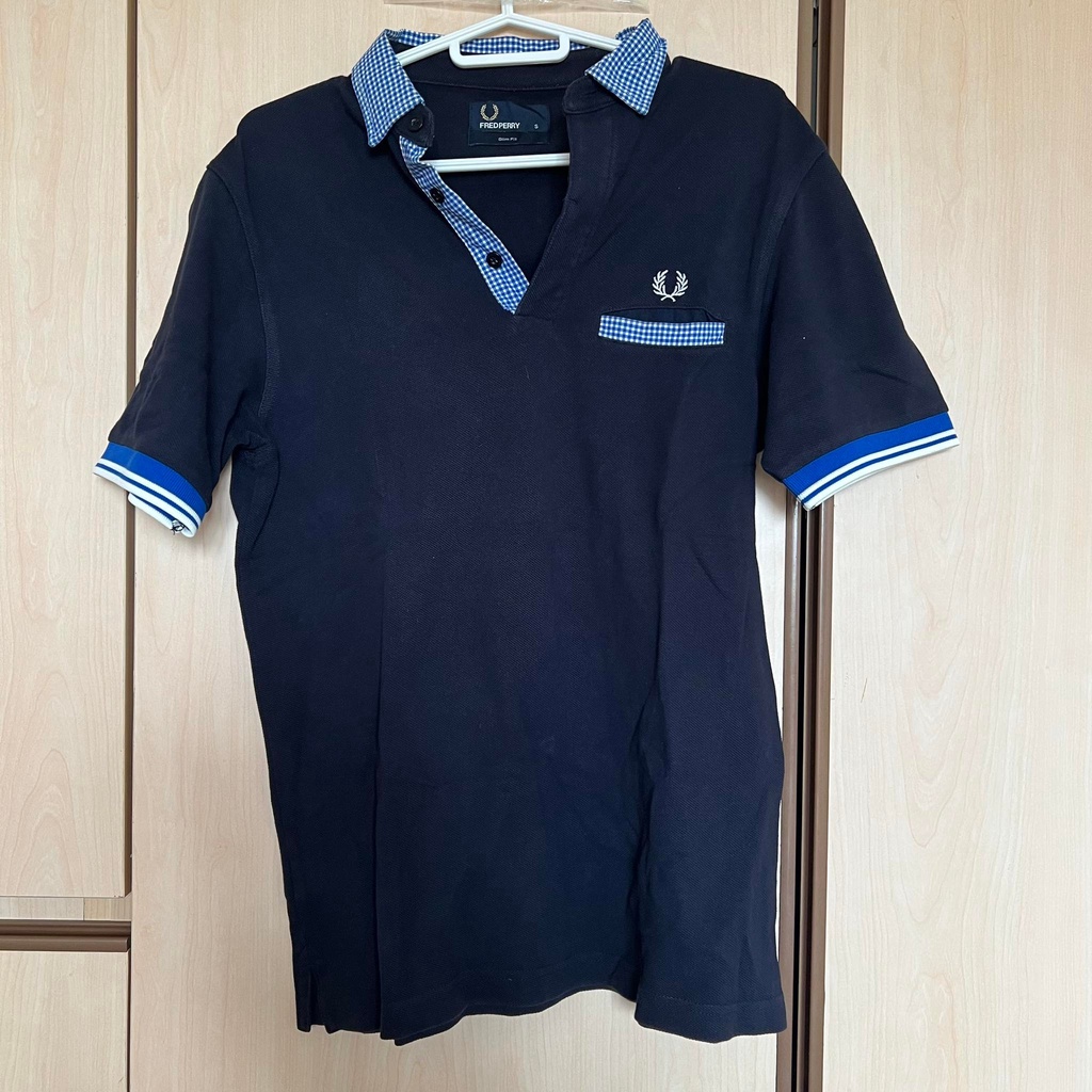Fred Perry Surplus Navy Blue Polo Shirt Pre Loved (please see ...