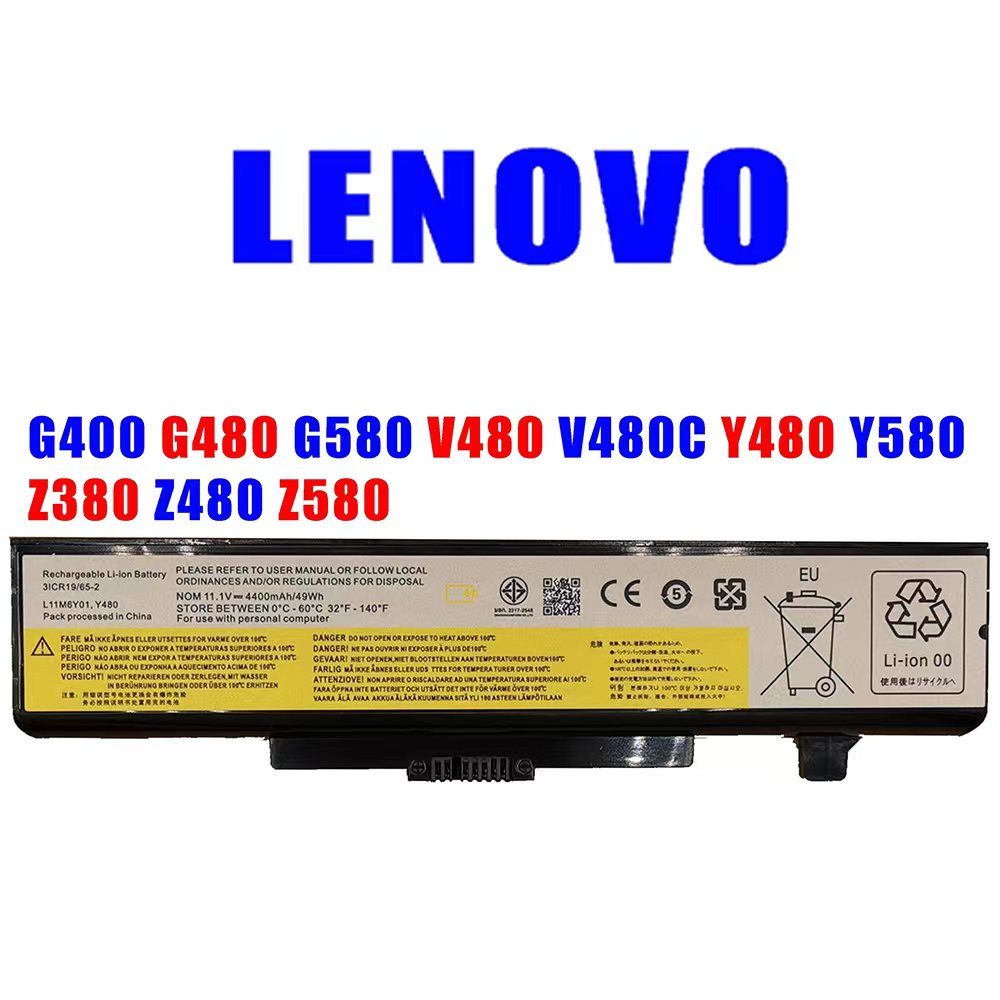 Lenovo ideapad Y480 G480 V480 G580 Z380 Z480 Y580 G400 Laptop Battery ...