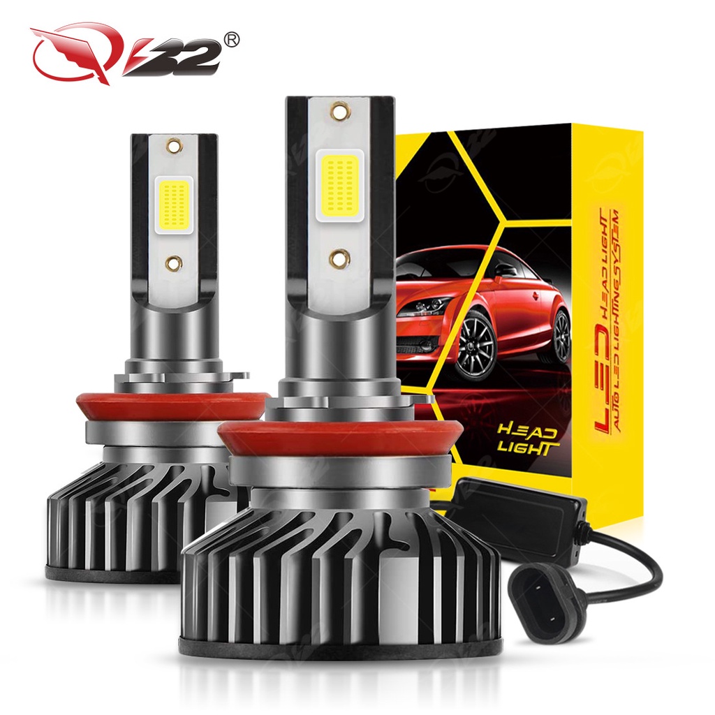 A Pairt H11 H7 H4 H3 H1 9005 9006 80W 6000K Car LED Headlight Bulb 20000LM Super Bright Car Lamp ...