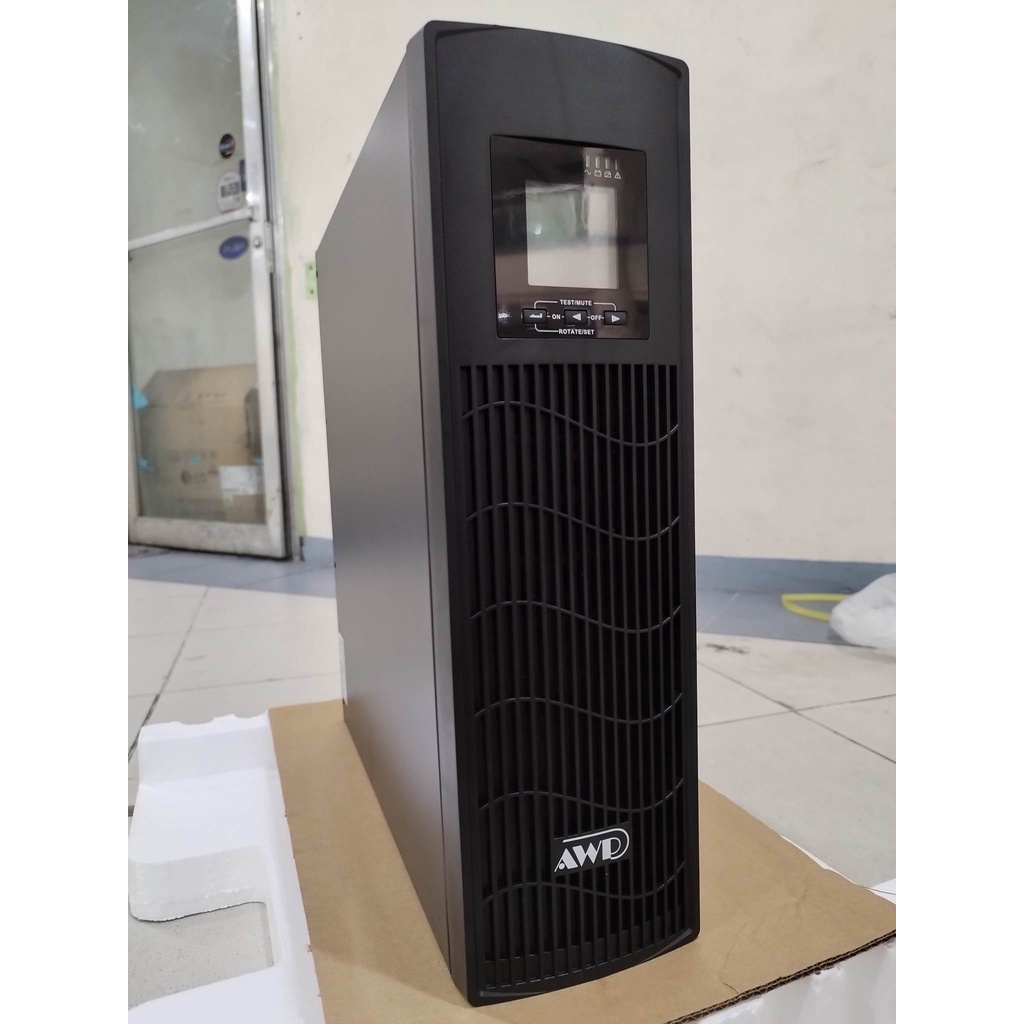 AWP ARC3000RT 3KVA/2400W Line Interactive, 6 US Sockets, LCD Display ...