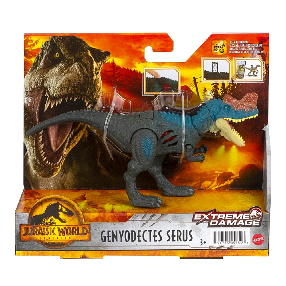 Jurassic World GENYODECTES Dominion Extreme Damage Feature Dino Figure ...