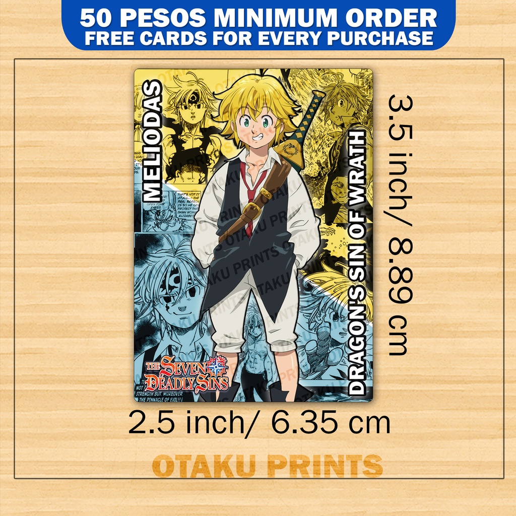 7 Deadly Sins - The Seven Deadly Sins V1 Main Characters Photocard ...