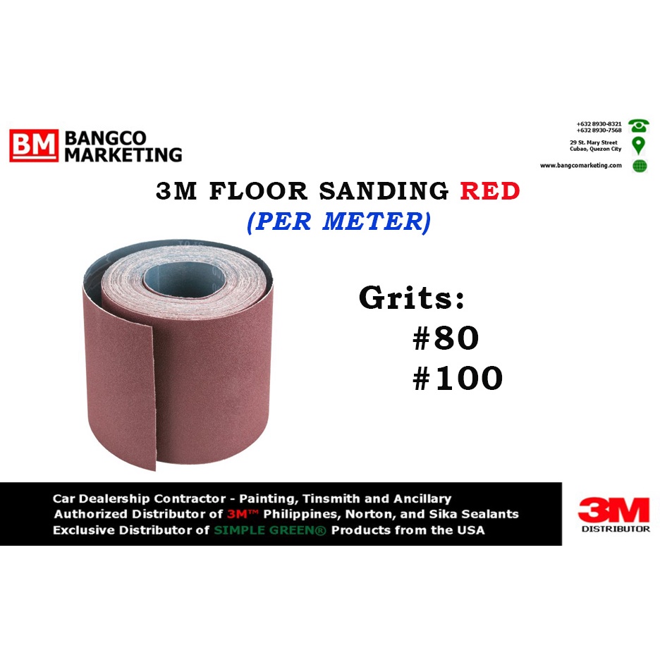 3M FLOOR SANDING RED PER METER | Shopee Philippines