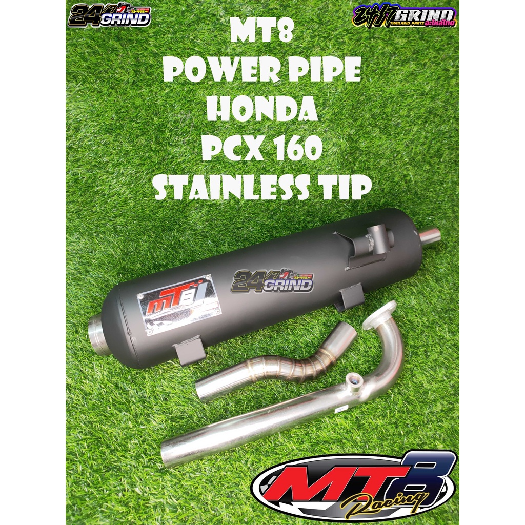 MT8 POWER PIPE HONDA PCX 160 STAINLESS TIP THAILAND MADE | Shopee ...