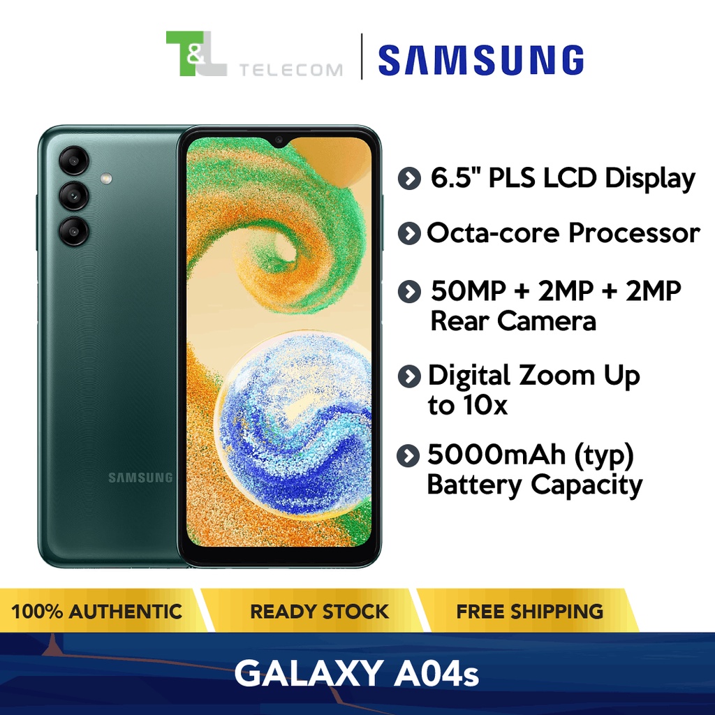 Samsung Galaxy A04s A047F Dual SIM LTE 3GB+32GB /4GB+64gb | Shopee Philippines