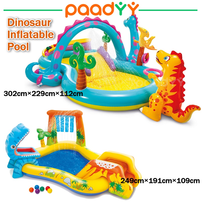 Inflatable Swimming Pool for Kids with slide Baby Swimming Pool Air ...
