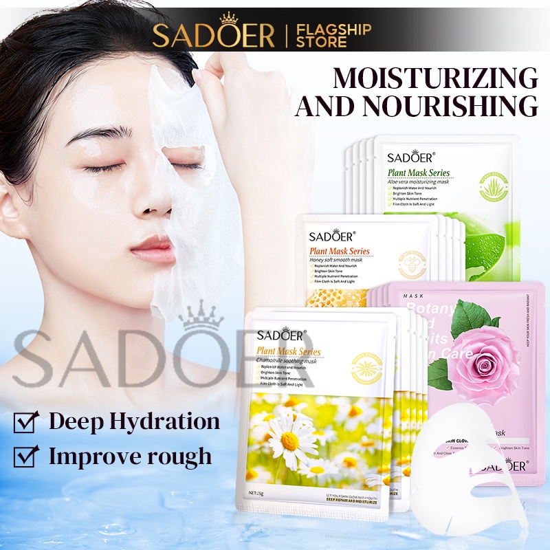SADOER LADY Moisturizing Improves Rough Face Emollient Botanical Fruit Mask fask whitening mask ...