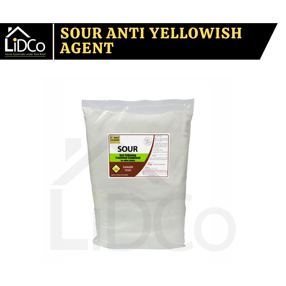 Powerclean SOUR/ANTI-YELLOWISH AGENT POWDER 1KG | Shopee Philippines