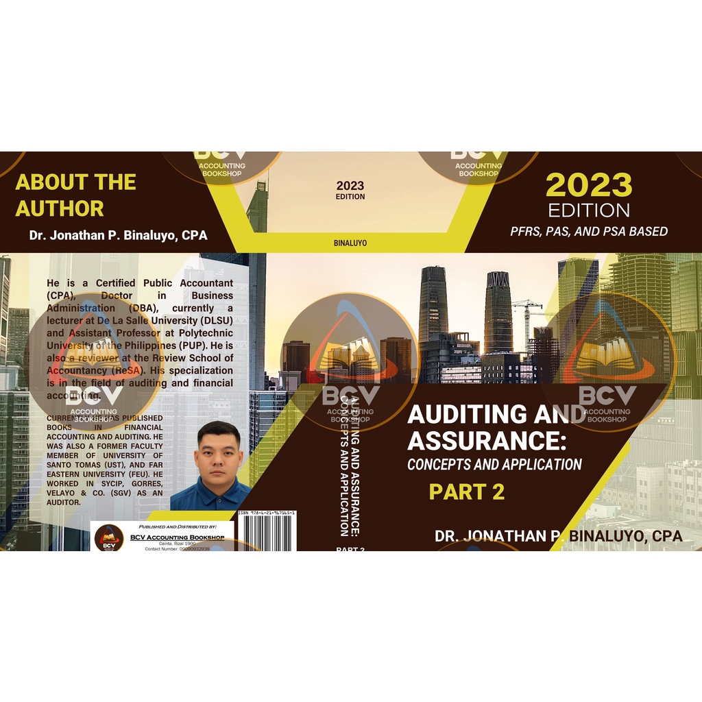Auditing And Assurance Concepts And Applications Part 2 2023 Edition