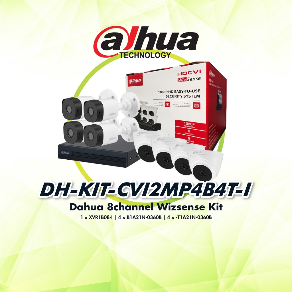 Dahua DH-KIT-CVI2MP4B4T-I (Wizsense Kit) | Shopee Philippines