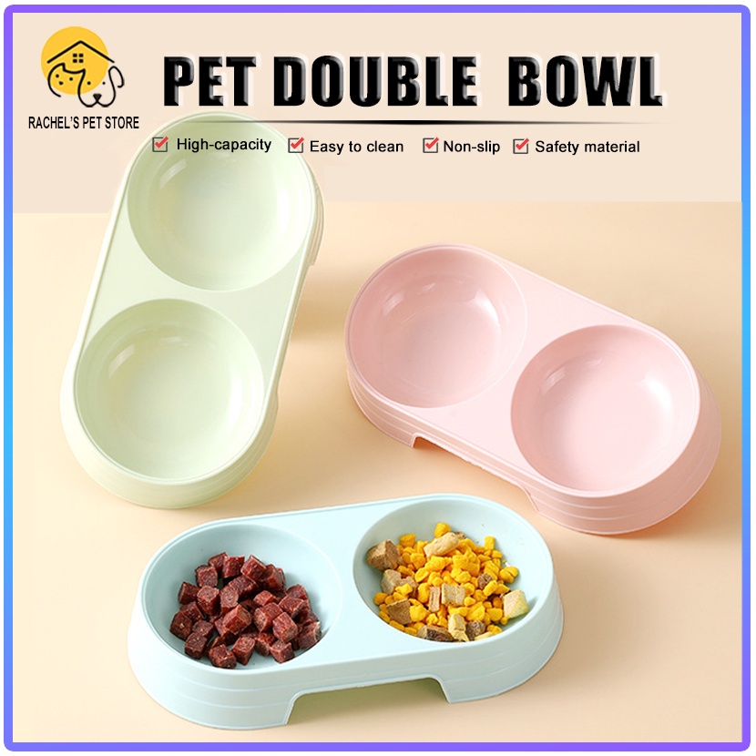 Pet Bowl Dog Bowl Cat Bowl For Food Dog Food Bowl Dog Feeder Pet 2 in 1 ...