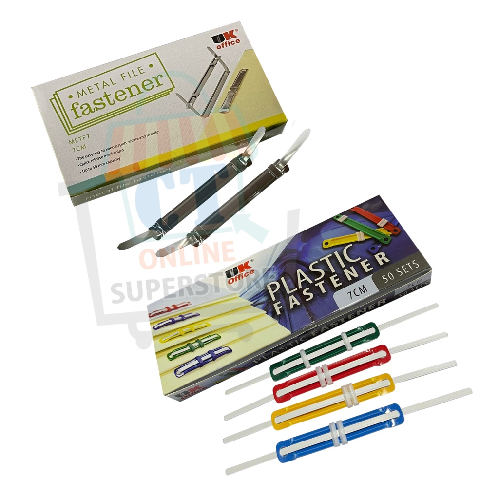 UK Paper Fastener 50sets/bx Brand: UK OFFICE/RAMBO/JOY/PRINCE/EXCEL ...