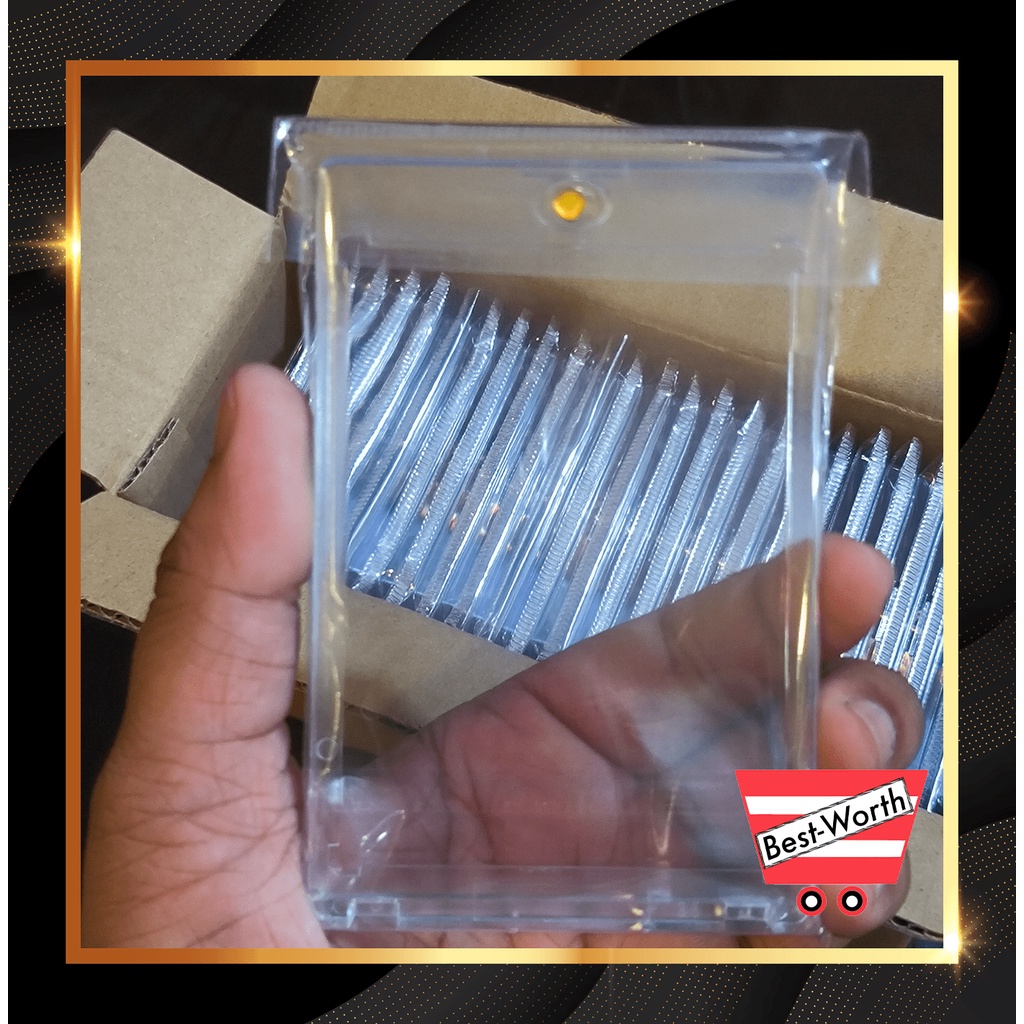 35PT / 55PT / 75PT / 100PT / 130PT Magnetic Card Holder Case for Trading Card - Card Protectors ...