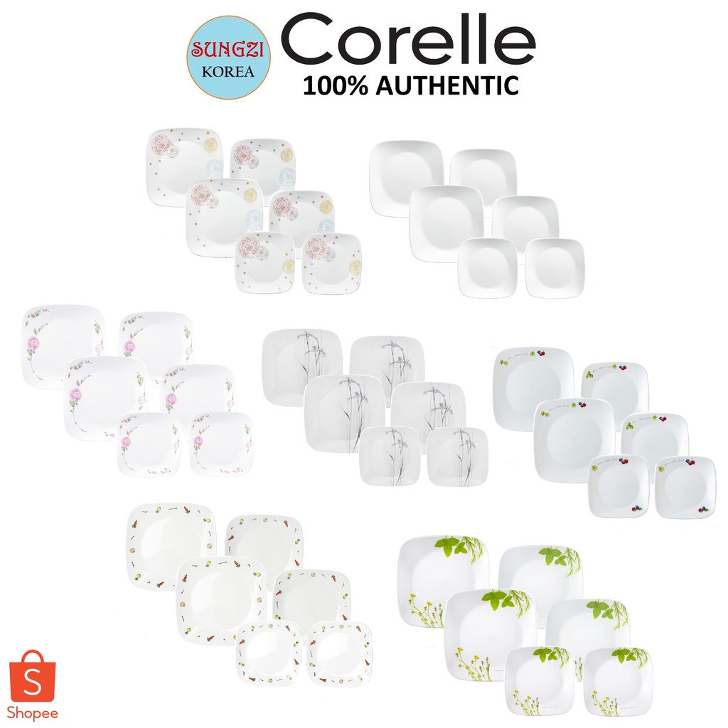 CORELLE Square Dinnerware 6 Piece Set | Shopee Philippines