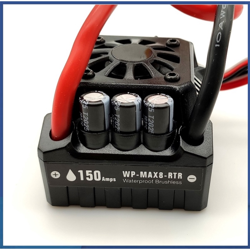 Hobbywing MAX8 RTR 150A Bidirectional Brushless ESC Fan-cooling 3S~6S ...