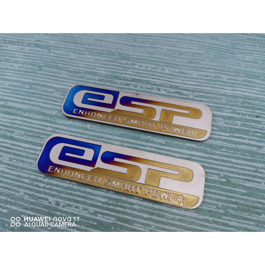 Titanium Honda ESP Emblem (2 Tone) Click V1 V2 Beat FI V1 V2 V3 ...