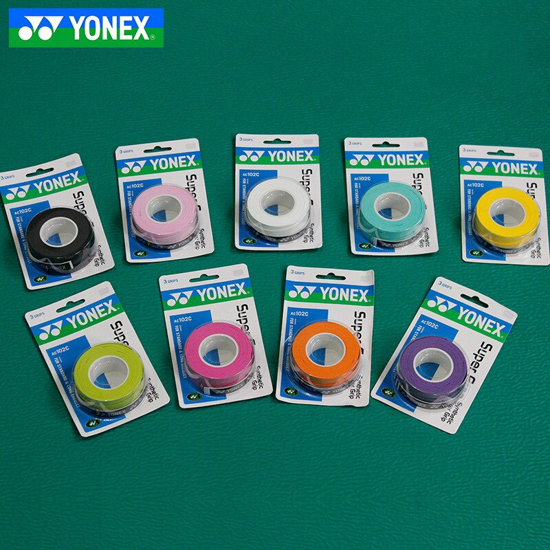Yonex Badminton Grip AC102C (1 Pack 3pcs in 1 Roll ) Yonex Super Grap ...