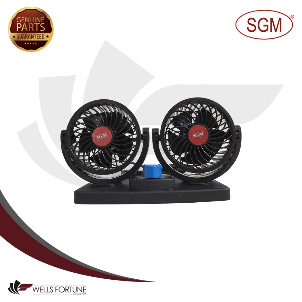 ELECTRIC DUAL HEAD CAR COOLING FAN AUTO ACCESSORIES SGM CAR FAN ...