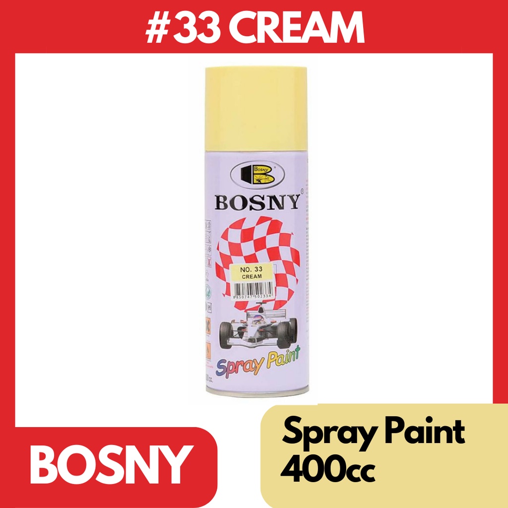 Bosny #33 Cream Original Acrylic Spray Paint 400cc | Shopee Philippines
