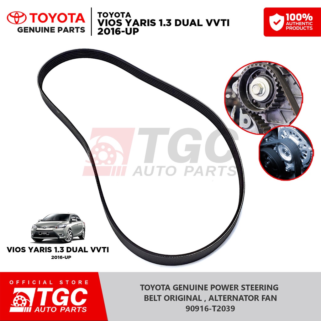 Toyota Genuine Power Steering Belt Original , Alternator Fan Vios Yaris ...