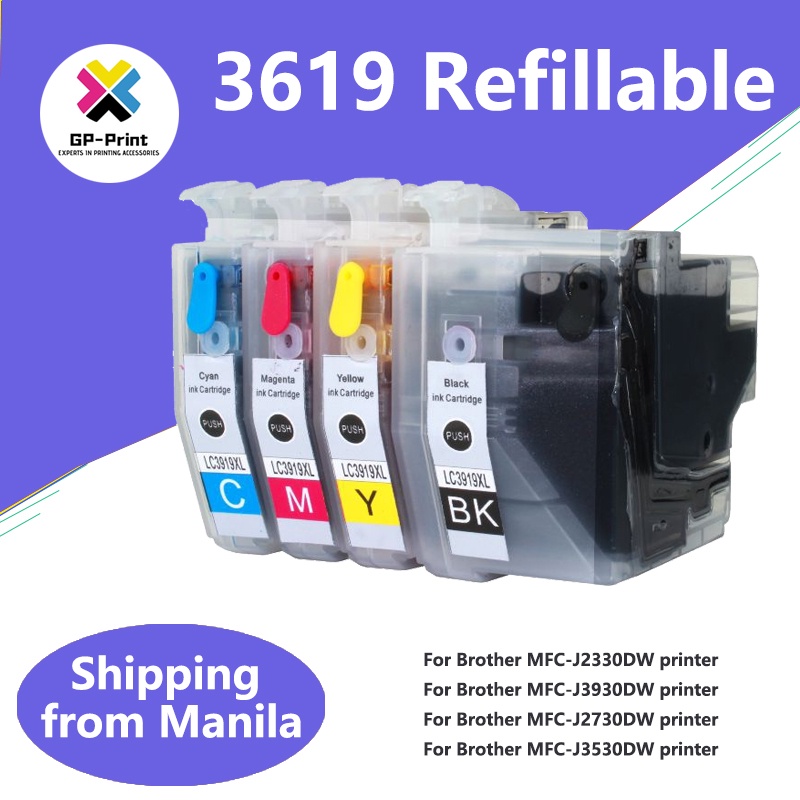 Brother LC 3617 LC 3619 refillable Ink Cartridge for MFC J2330DW ...