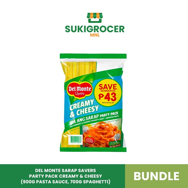 Bundle Del Monte Sarap Savers Party Pack Creamy & Cheesy (900g Pasta ...